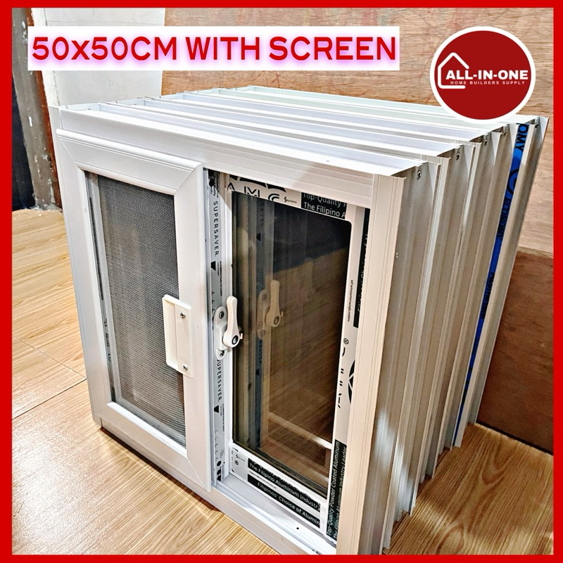 SLIDING WINDOW WITH SCREEN 50x50cm | Shopee Philippines