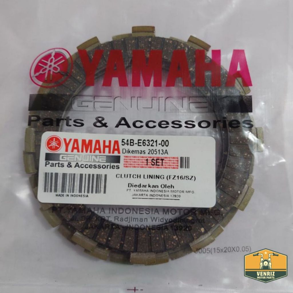 [Genuine PartNo. 54B-E6321-00] CLUTCH LINING // Yamaha FZ16 - from ...