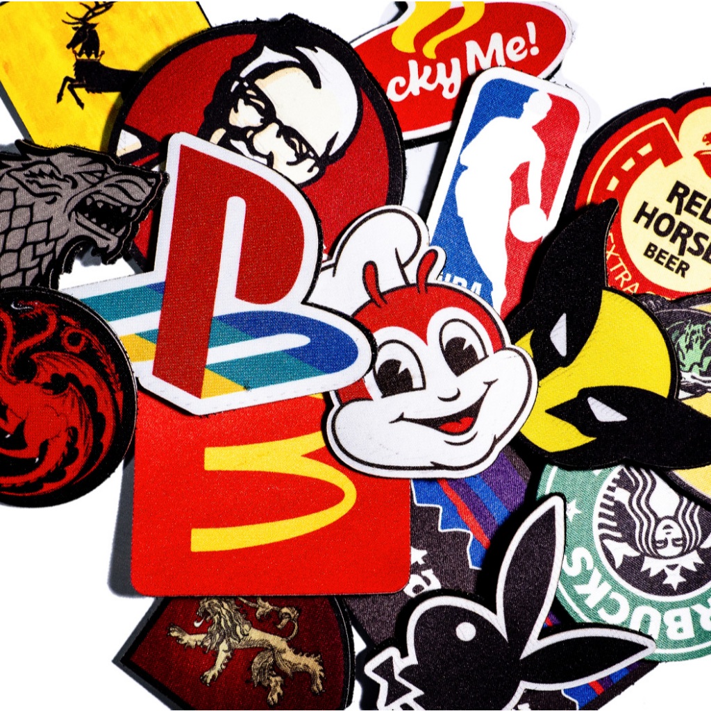 Famous Brand Logo Cutouts - Removable Patches - Hook & Loop - Magic ...