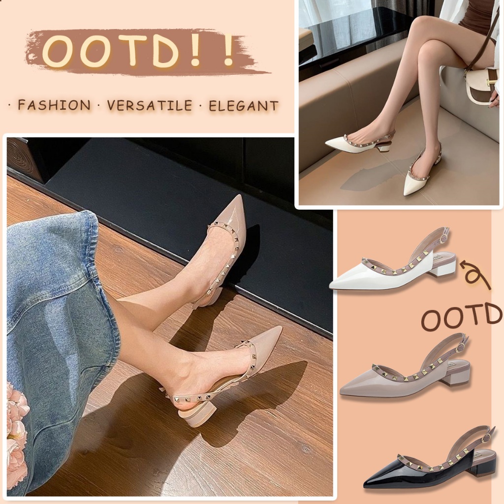 Classy Pointed Sandals For Women With Heel Fashion Office Sandals ...