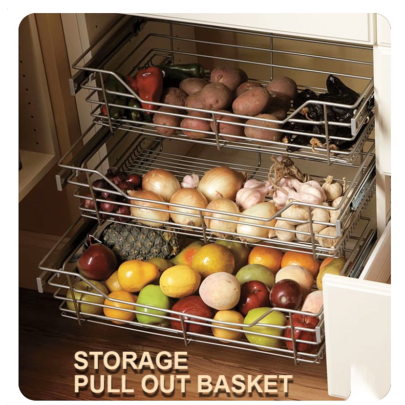 3 Layer Storage Pull out / Kitchen Pull out Storage Basket 304 ...