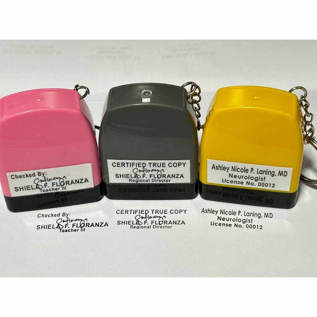 1 DAY PROCESS ONLY!! > CUSTOMIZED STAMPS > NAME, SIGN, POSITION > 4 ...