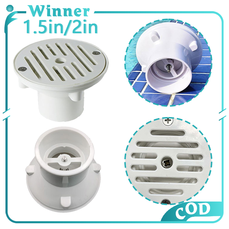 PVC Adjustable Swimming Pool Drain Filter 1.5/2Inch SP1424 Inlet And ...