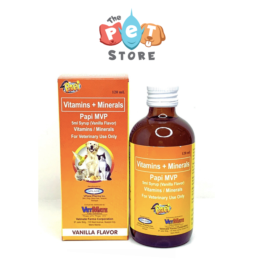 Papi MVP Multivitamins 120ml for Dog and Cats | Shopee Philippines