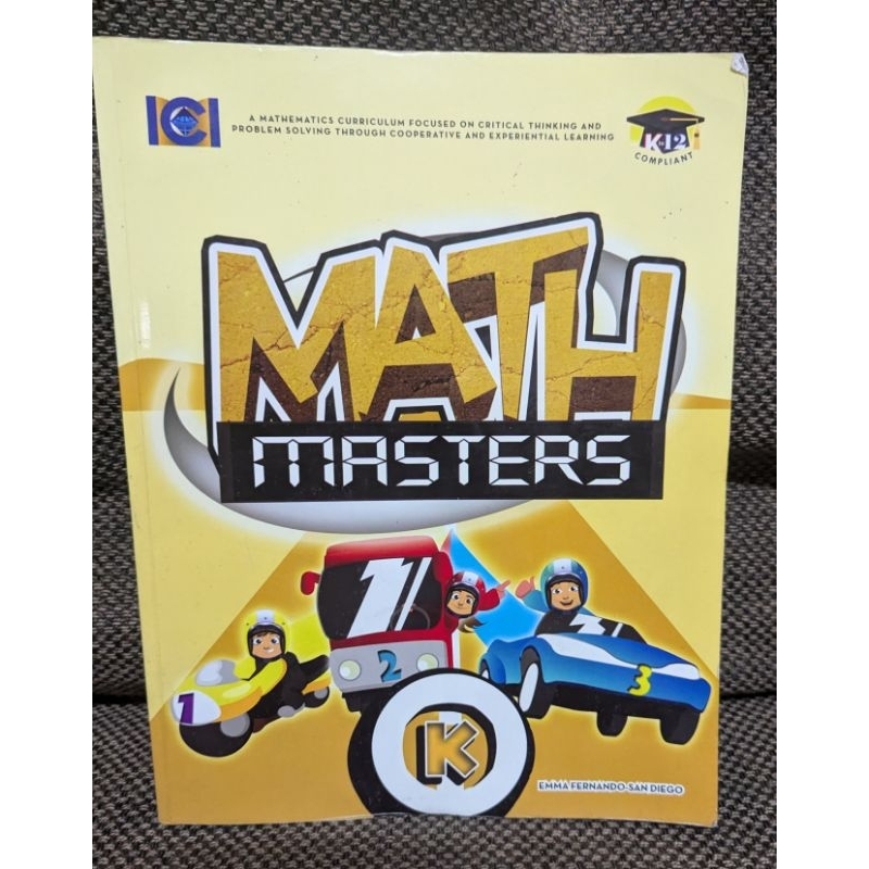 Math Masters Kinder (Used) | Shopee Philippines