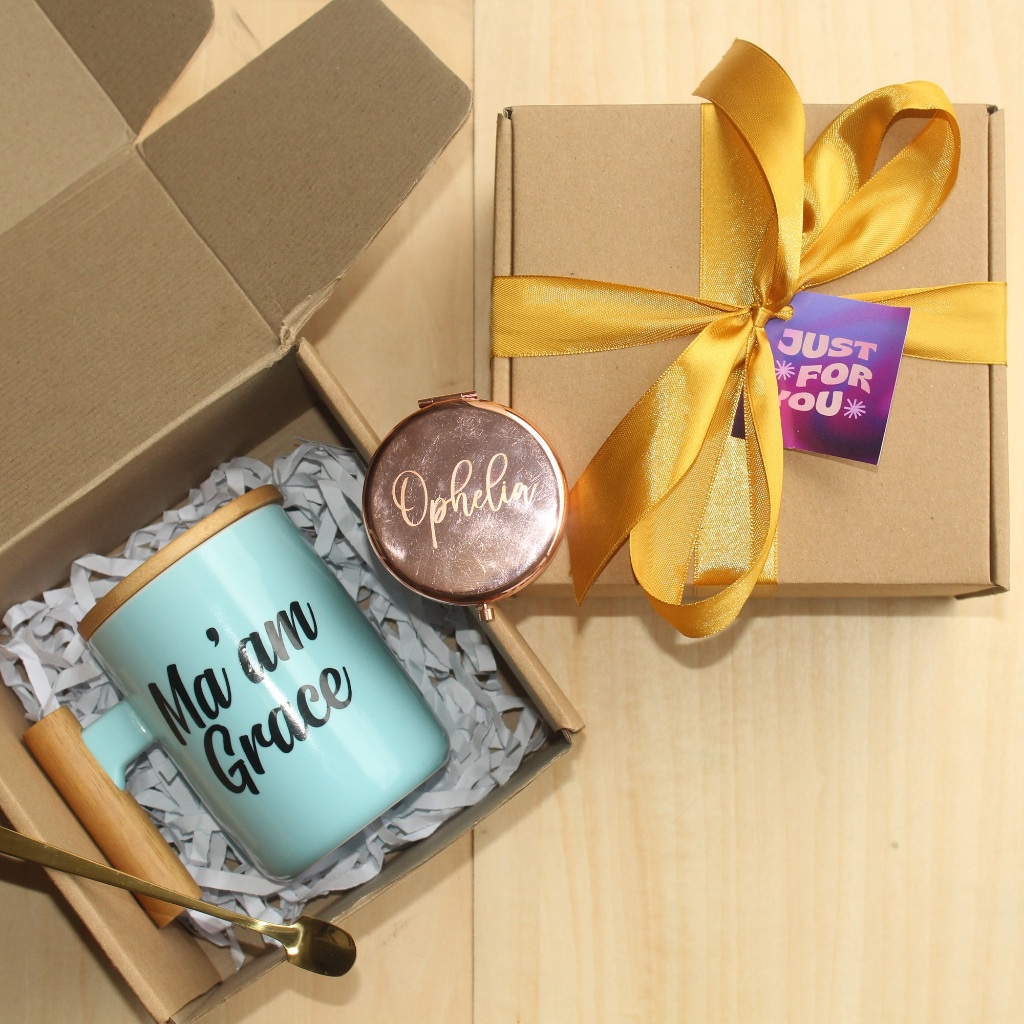 Personalized Nordic Mug 350ml with Bamboo Lid & Handle & Spoon ...