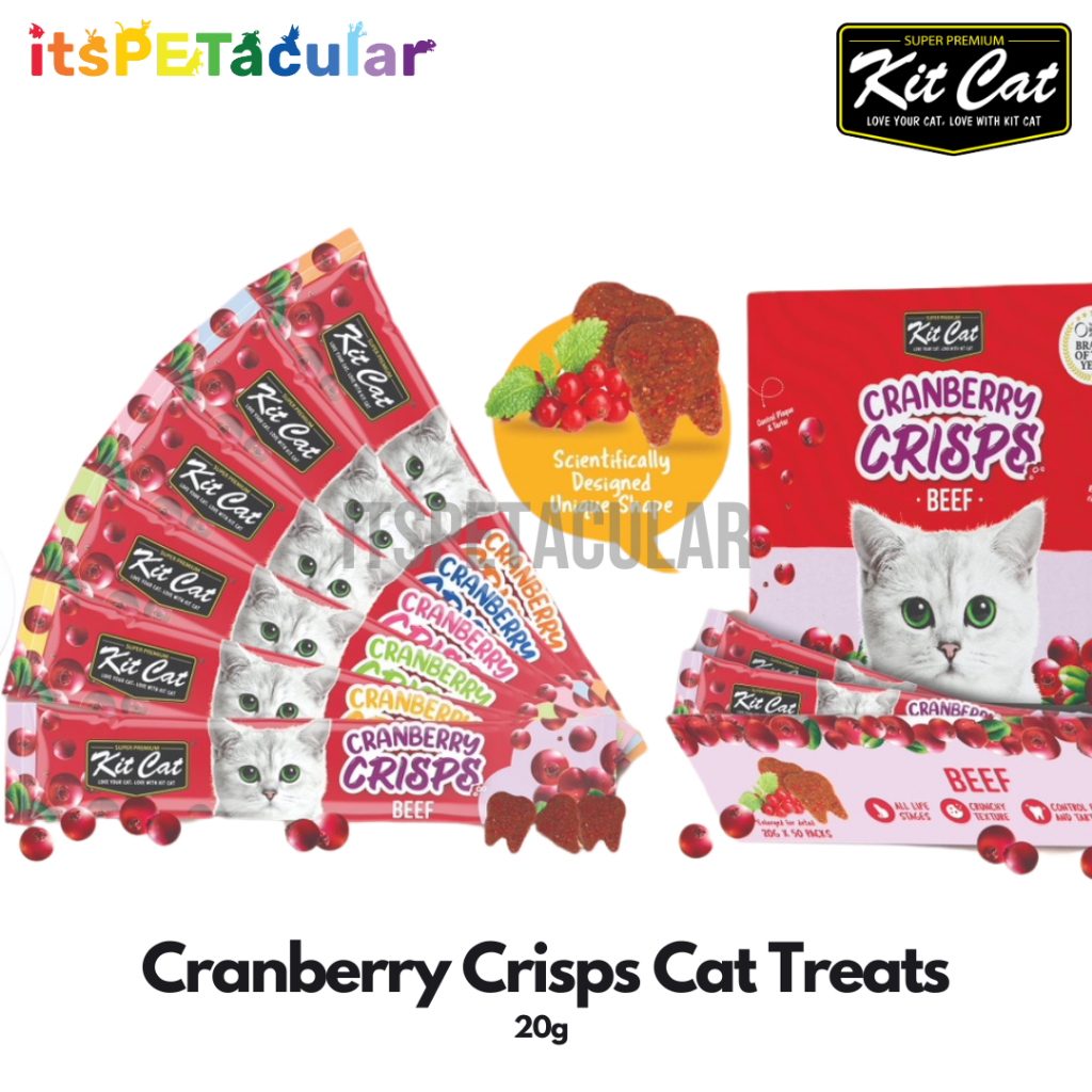 Kit Cat Cranberry Crisps Cat Treats 20g (Sold per Stick) | Shopee ...