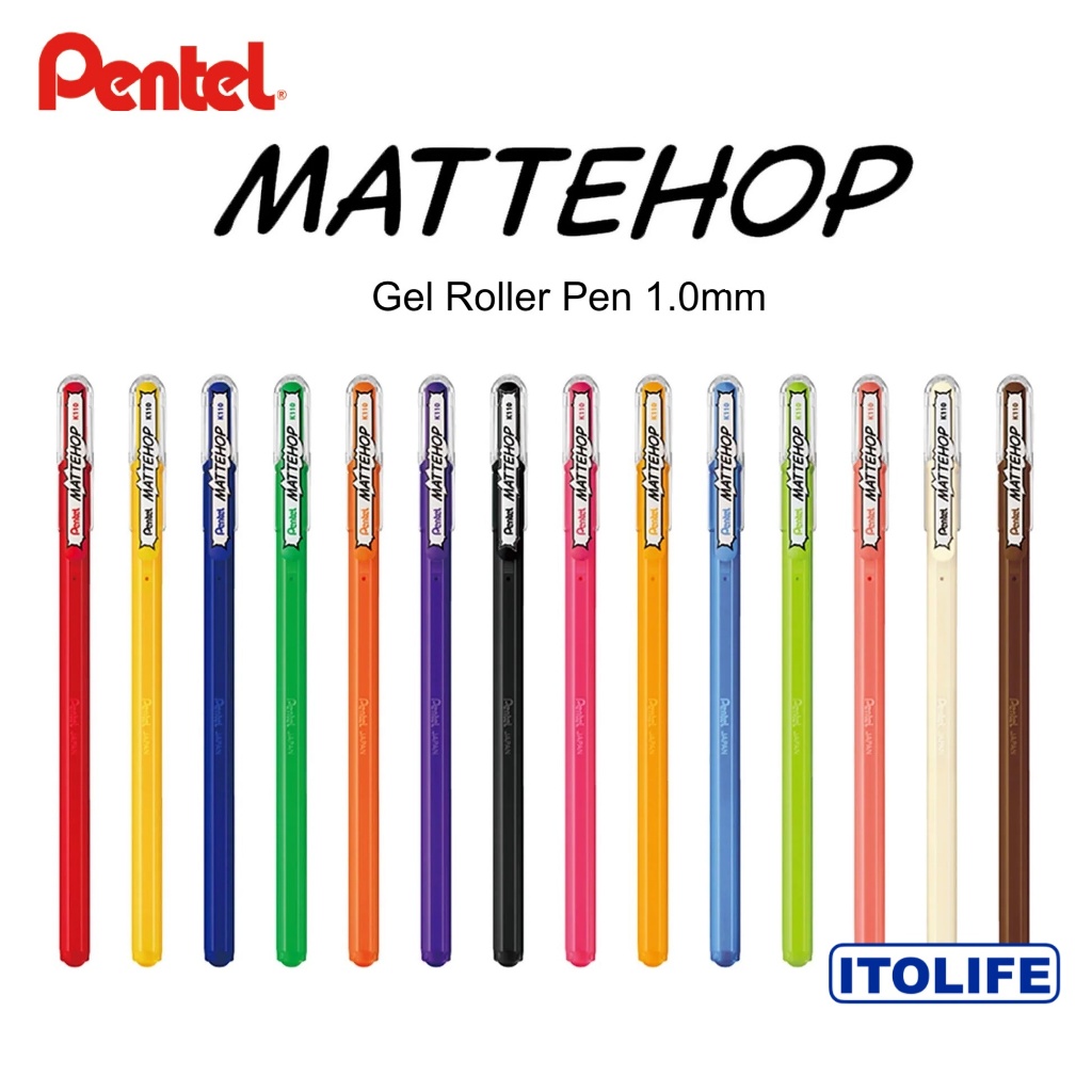 Pentel MATTEHOP Gel Pen 1.0mm- 1pc | Shopee Philippines