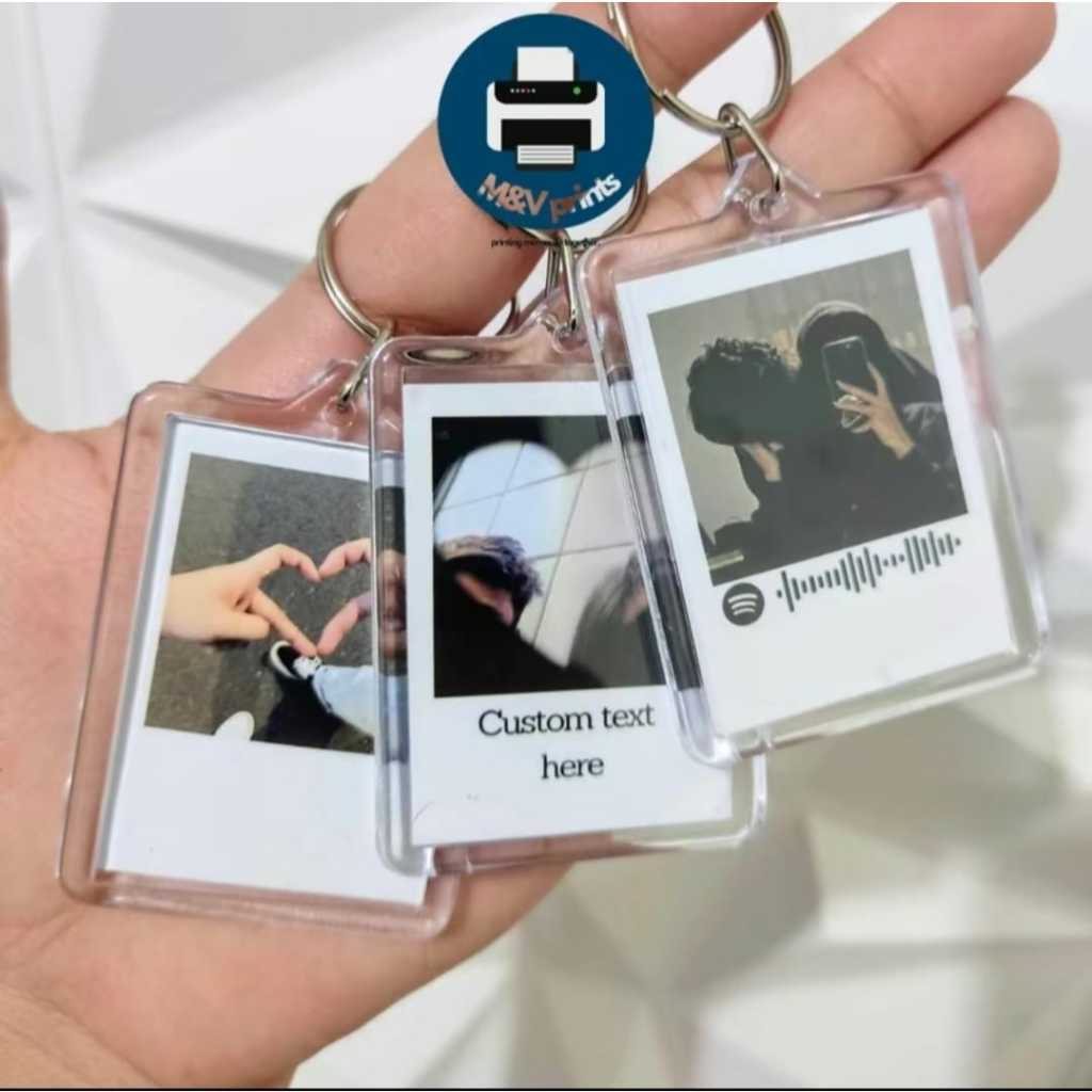 Customized Acrylic Keychain | Photo Keychain & Instax Style | Shopee ...
