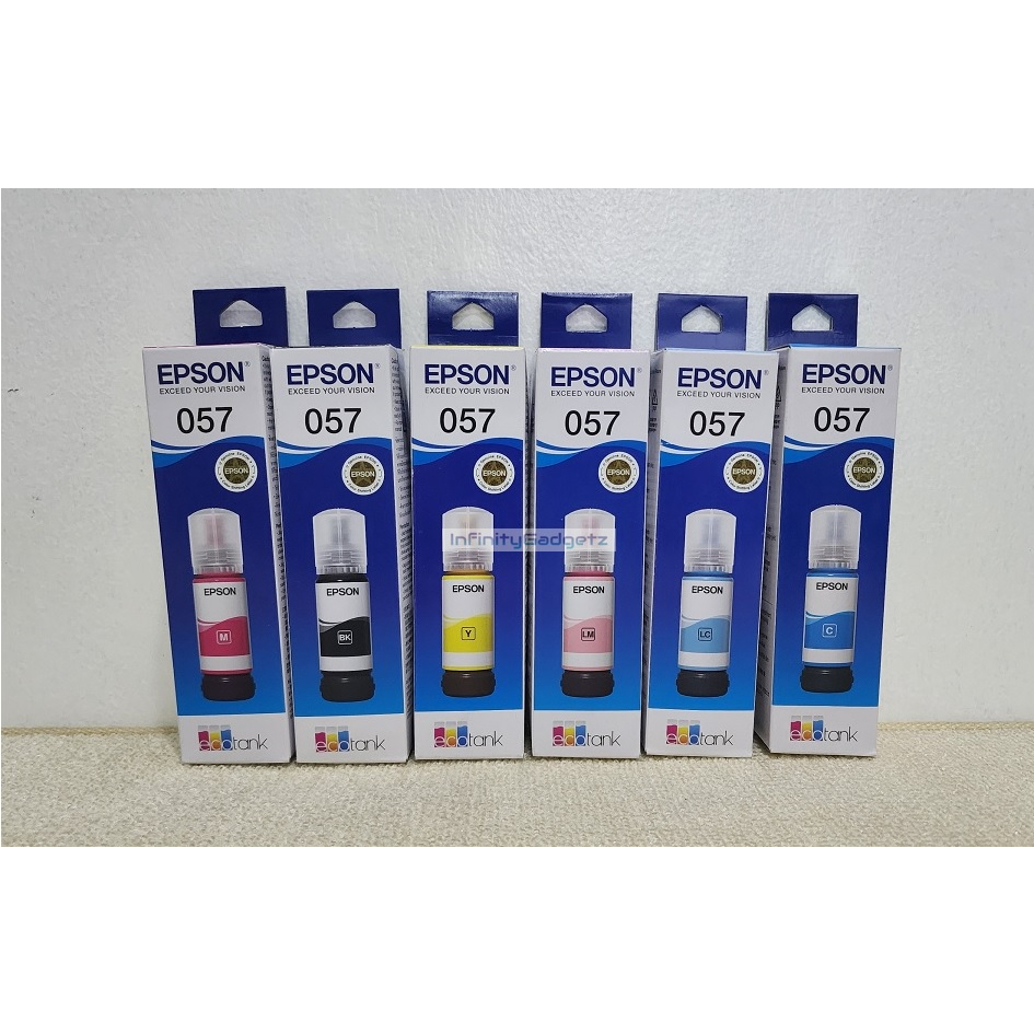 Genuine Epson 057 Ink 70ml for L8050 L18050 (Set) | Shopee Philippines
