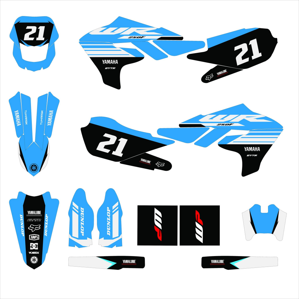 Yamaha WR 250F ( 2019 - 2022 ) Graphics kit Sticker Decal | Shopee ...