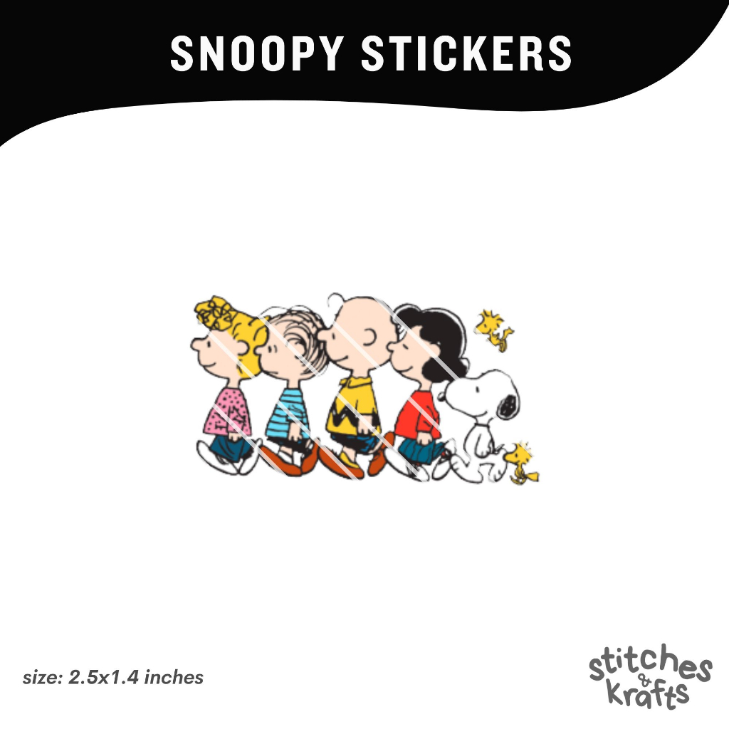 Snoopy stickers waterproof peanuts cartoon stickers | Shopee Philippines
