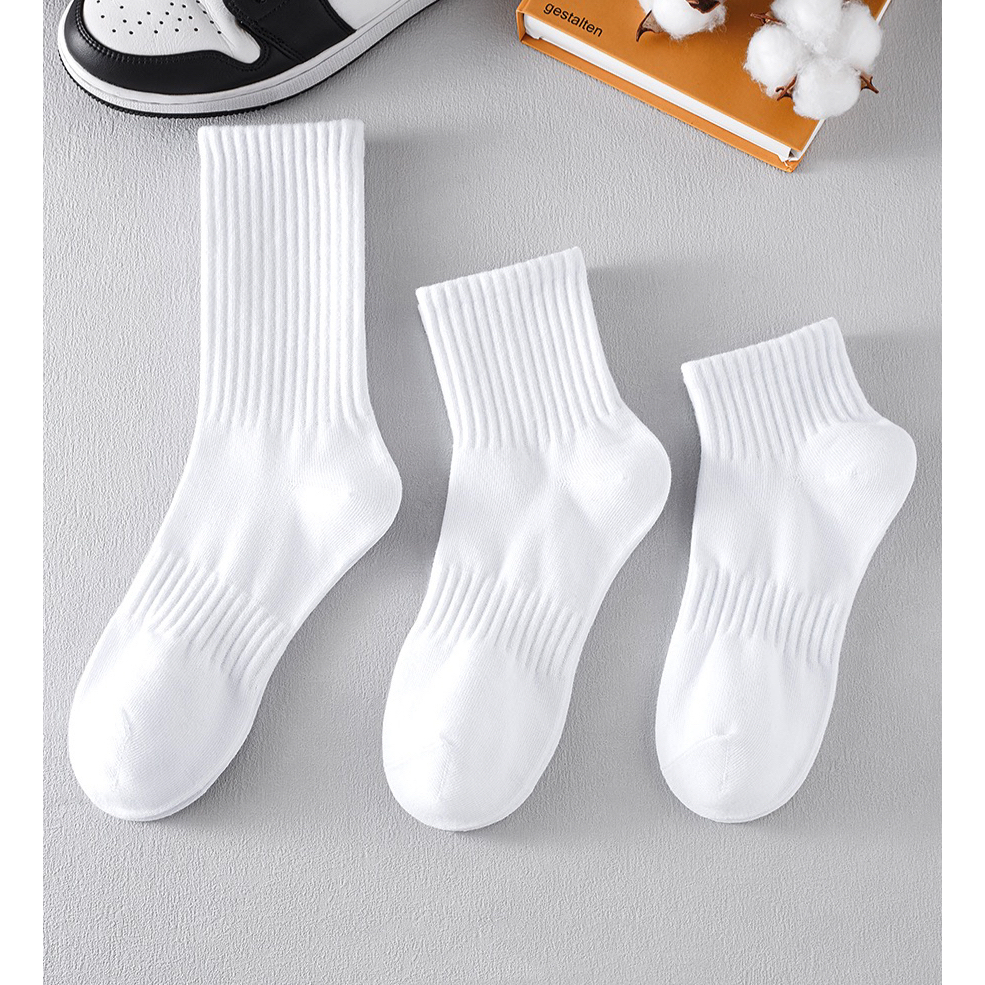 Pure Cotton Tricolor Deodorant Sports Men's Socks Ankle/Mid-tube/Tall ...