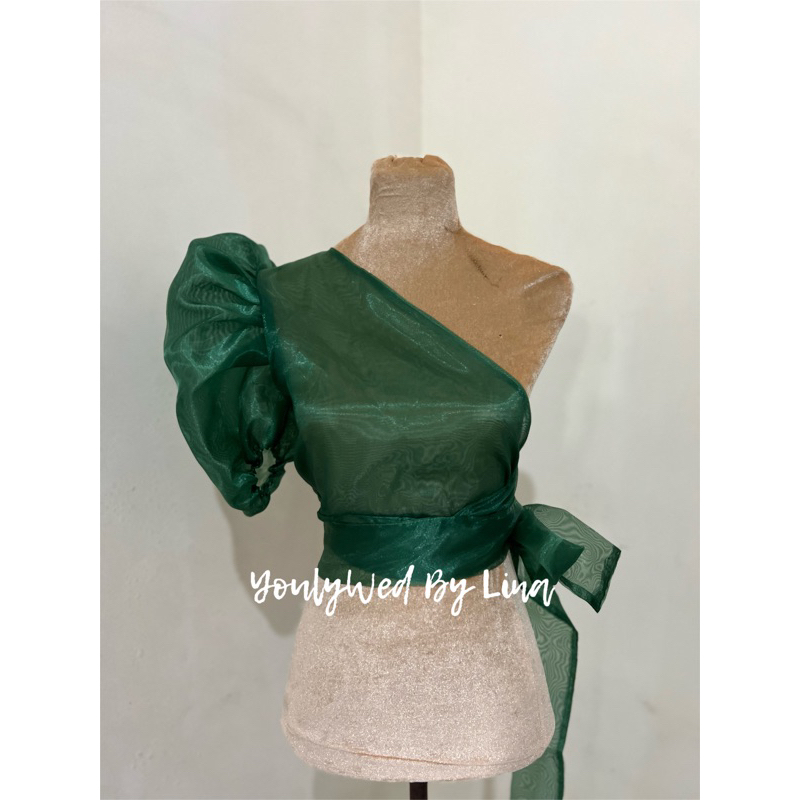 Modern Filipiniana Top One side Venus Cut | Shopee Philippines
