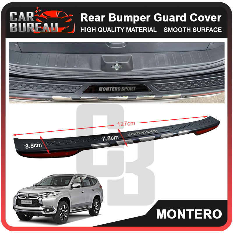 Mitsubishi Montero 2016 - 2020 Rear Bumper Guard Cover / Rear Step Sill ...