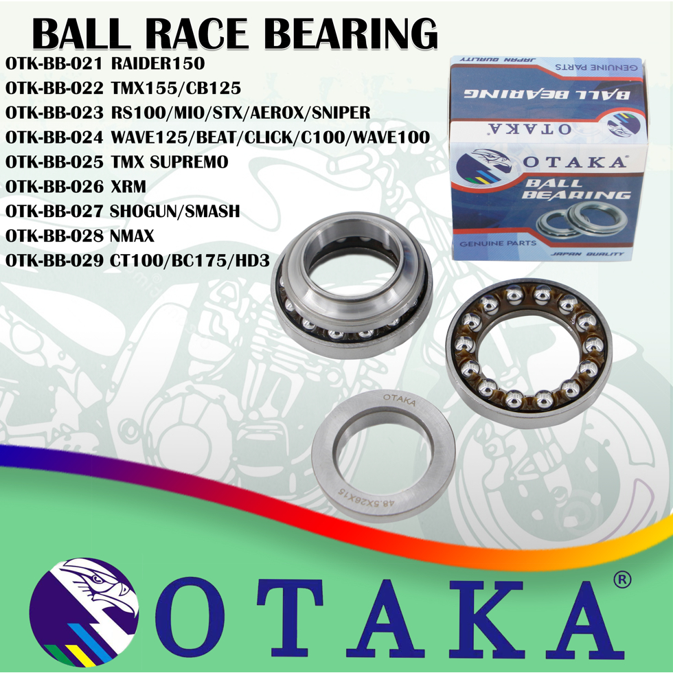 OTAKA MOTORCYCLE BALL RACE BEARING FOR RS100/TMX155/XRM/WAVE125/NMAX ...