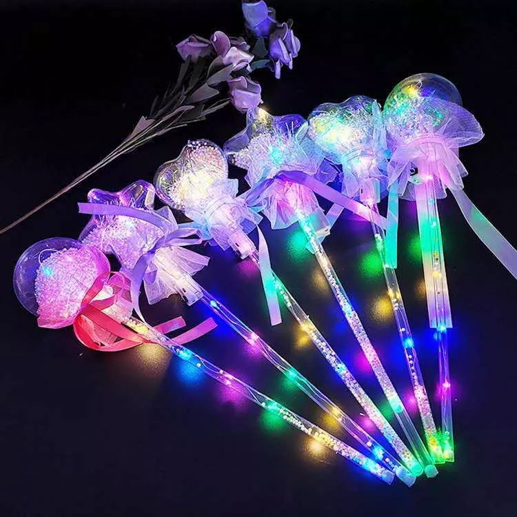 LINLAN NEW COD GLOWING STARRY BALL FAIRY MAGIC WAND CUTE CHILDREN'S TOY ...