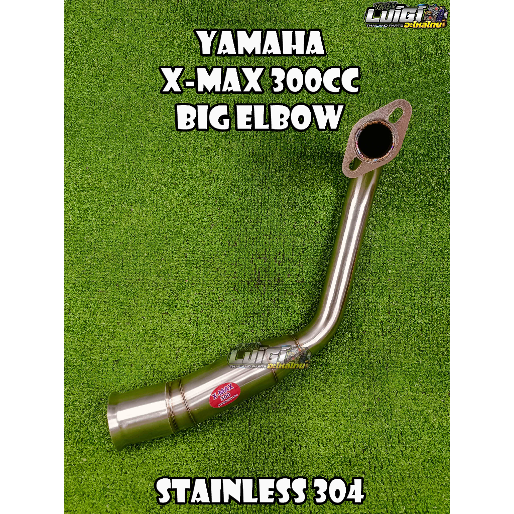 YAMAHA X-MAX 300CC BIG ELBOW STAINLESS 304 TITANIUM BURN MADE IN THAILAND | Shopee Philippines