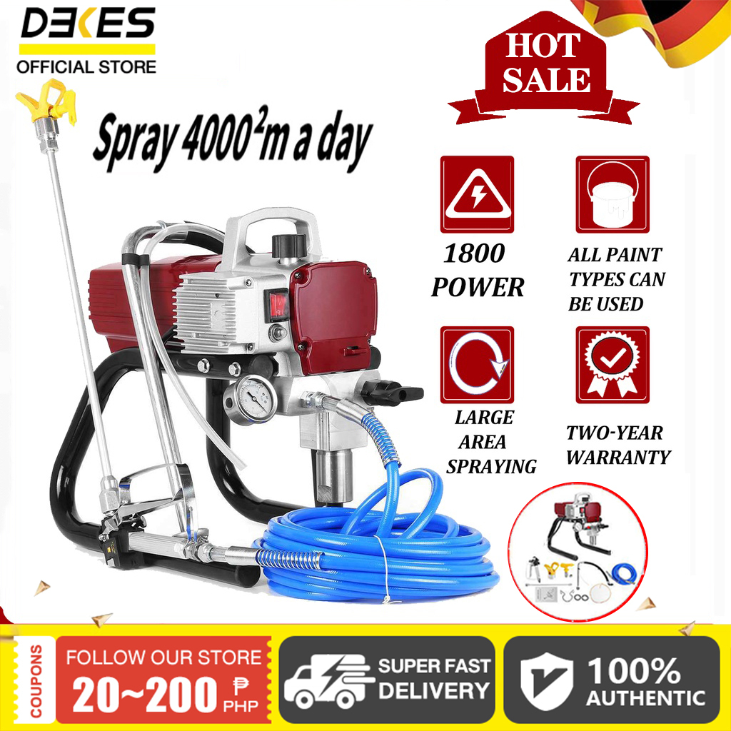 1800W High-pressure Airless Spraying Machine Professional Airless Spray ...