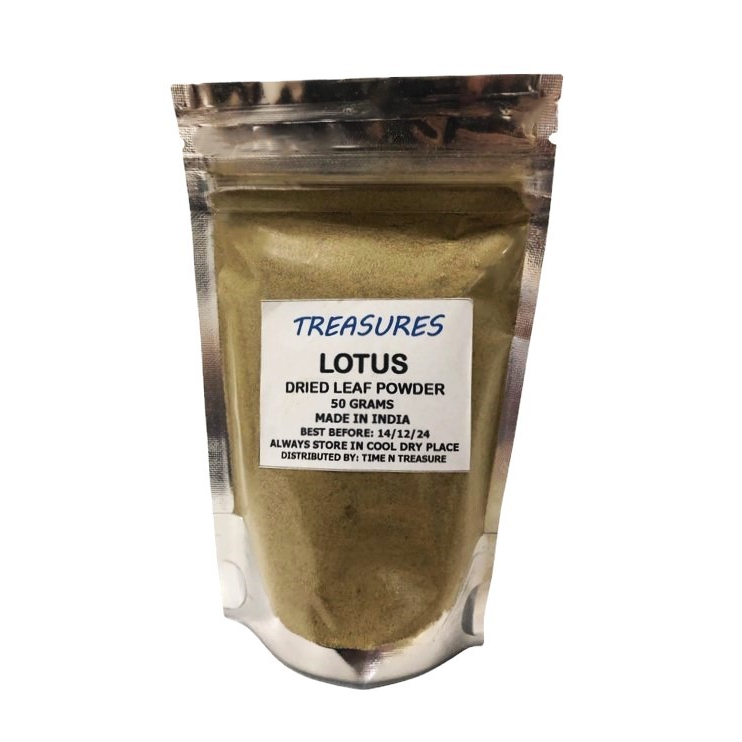 Treasures Lotus Dried Leaf Powder - 100% Pure From India (50g) With ...