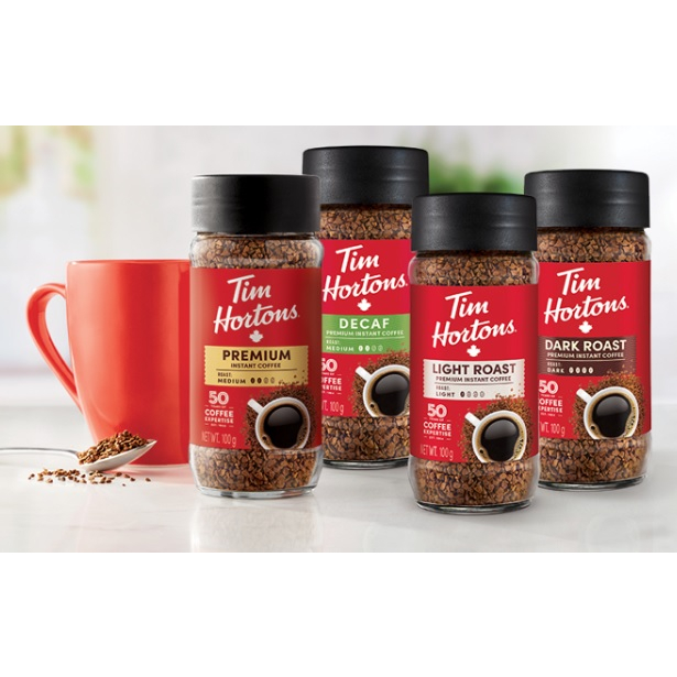 Tim Hortons Premium Instant Coffee in glass jar (500 grams) | Shopee ...