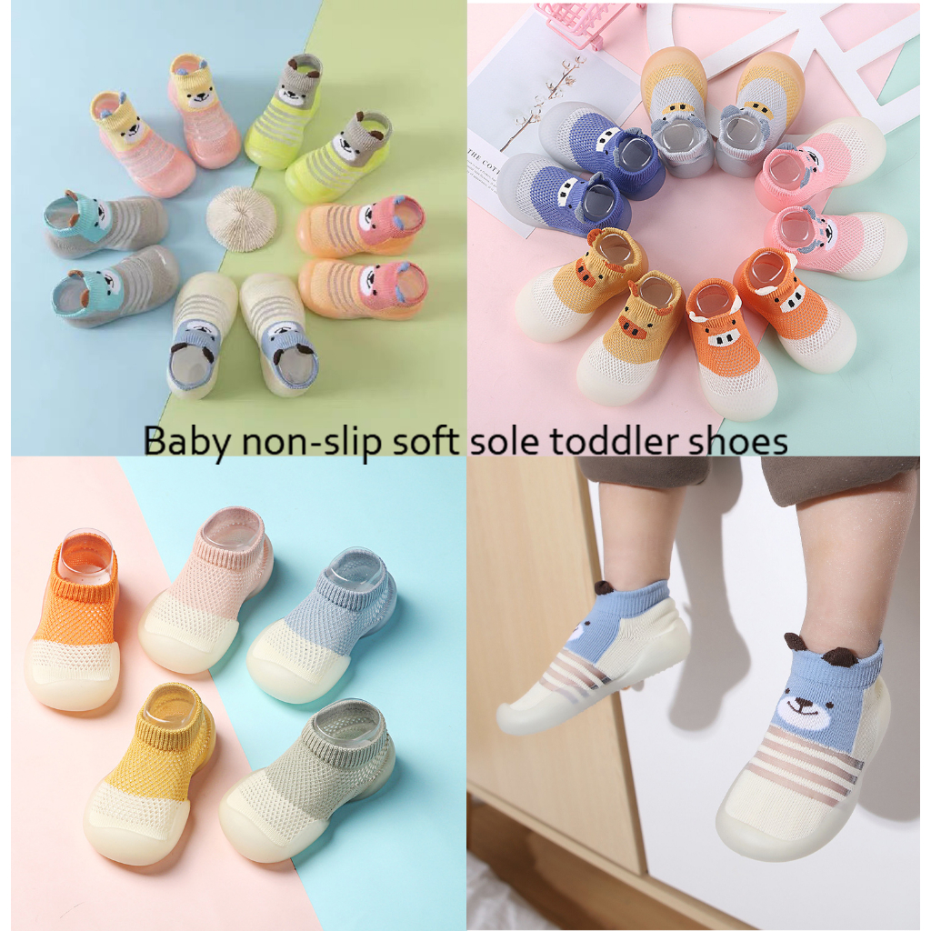 Infant non-slip soft sole toddler shoes Baby summer breathable rubber ...
