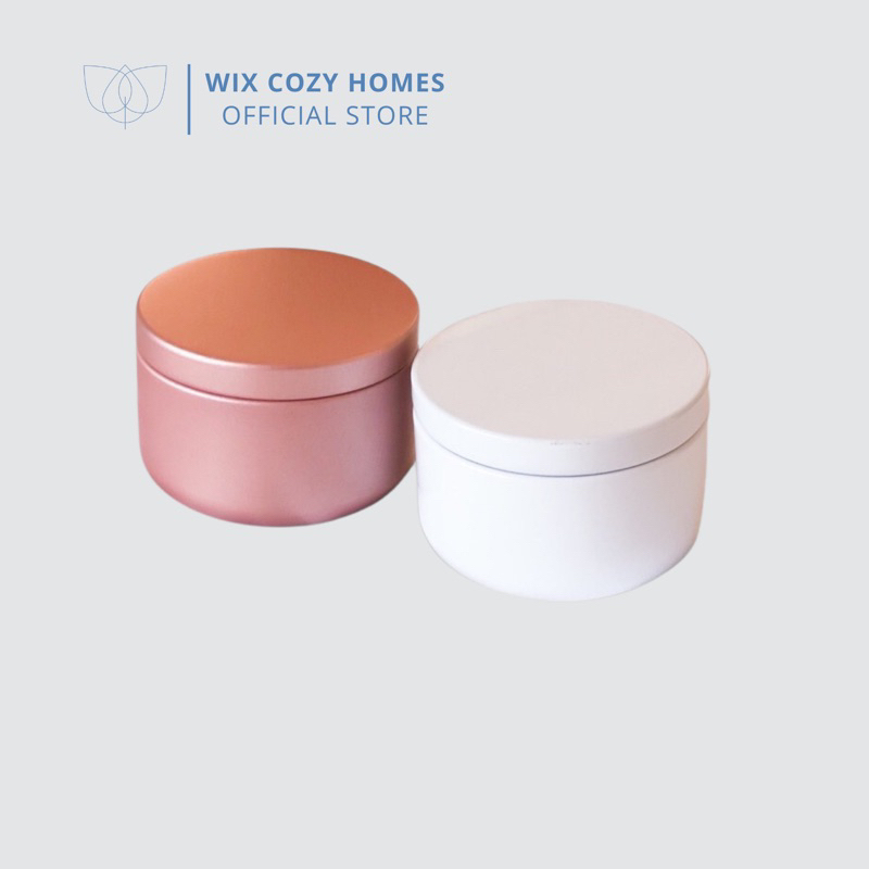 Wix Cozy Homes Tin Can For Tealight Candle Container Gold And Rose 2oz ...