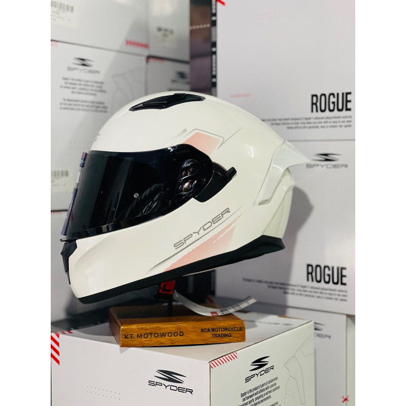 SPYDER ROGUE V2 Fullface Dual Visor Helmet (w/ Free Clear Visor ...