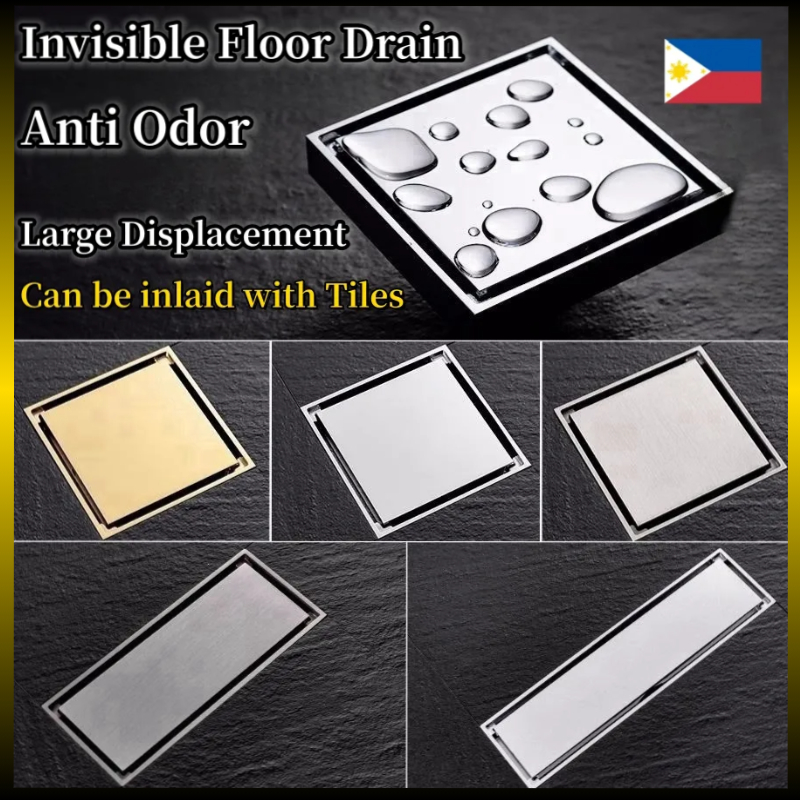 Floor Drain Stainless Bathroom Shower Drainer Anti Odor Linear Floor ...