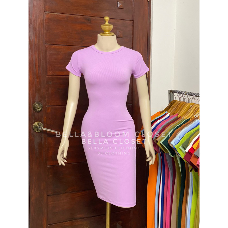 Julia Plain Basic Bodycon Dress ️BEST SELLER ️ Bella&Bloom Closet | Shopee Philippines