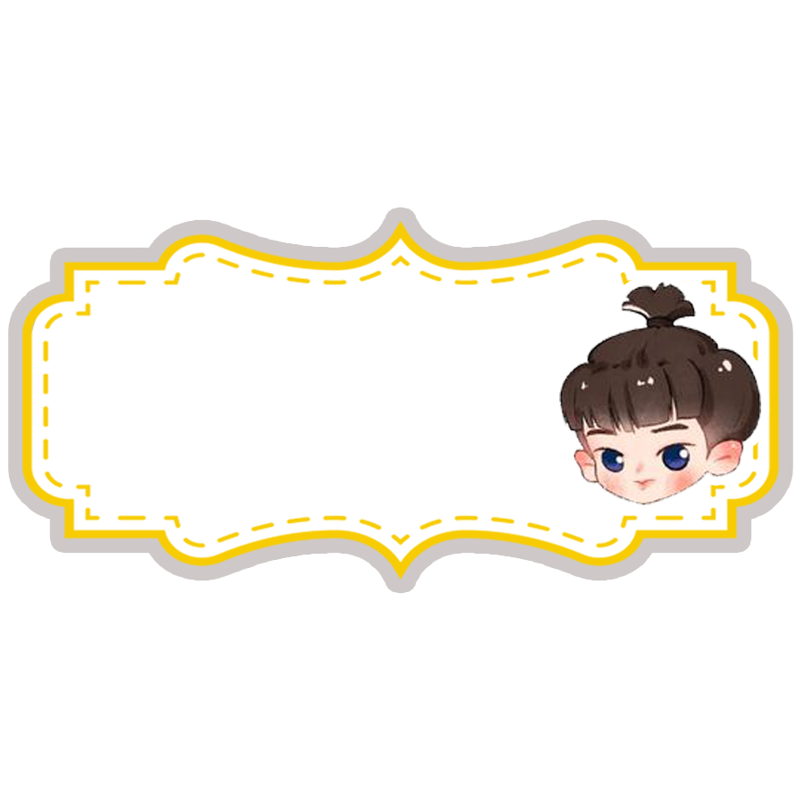 Subject and Name Stickers Waterproof CHIBI Design | Shopee Philippines