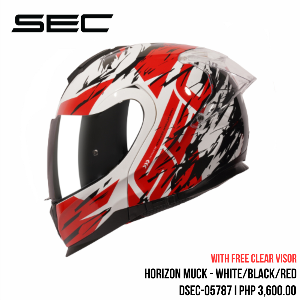 SEC Horizon Muck Gloss/Matte Modular Helmet (M-XL) | Shopee Philippines