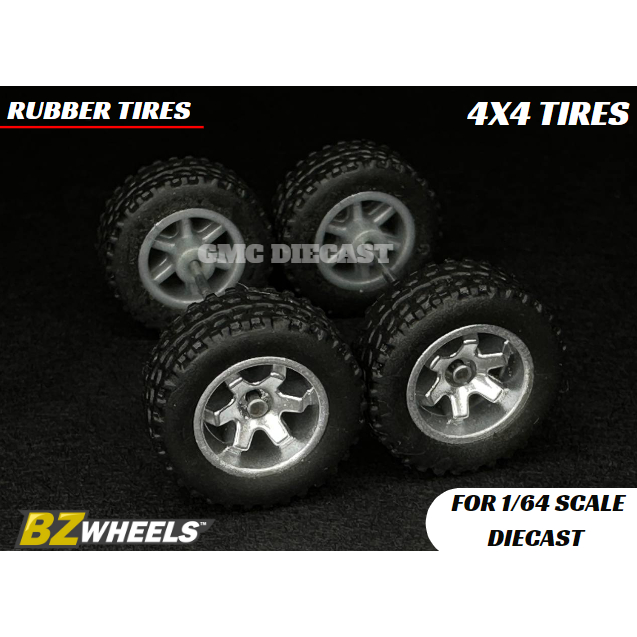 BZ WHEELS. 4X4 RUBBER TIRES (1/64 SCALE DIECAST ONLY) | Shopee Philippines