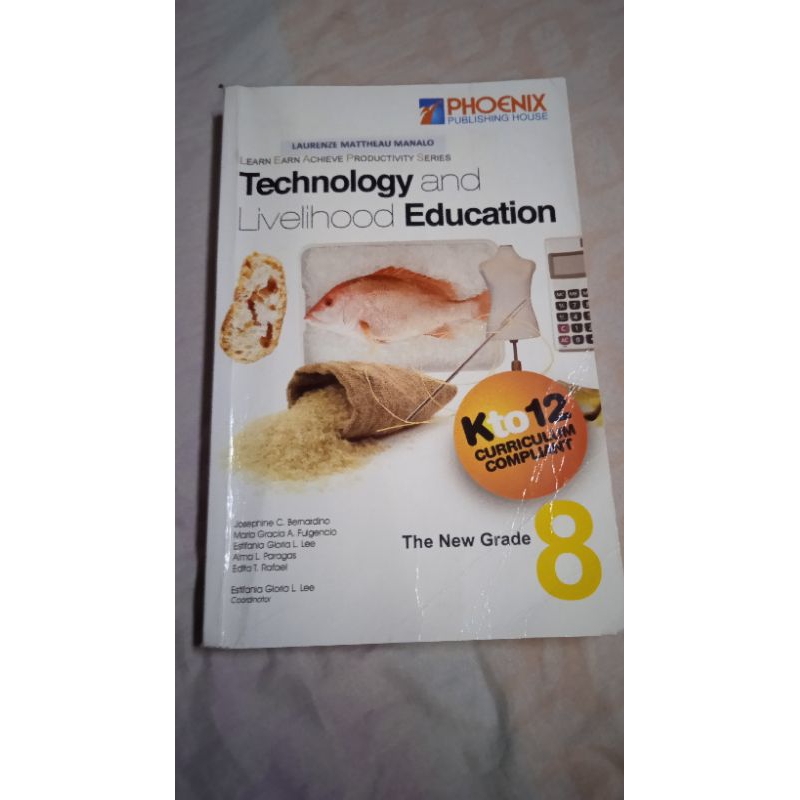 TECHNOLOGY AND LIVELIHOOD EDUCATION GRADE 8 (SLIGHTLY USE | Shopee ...