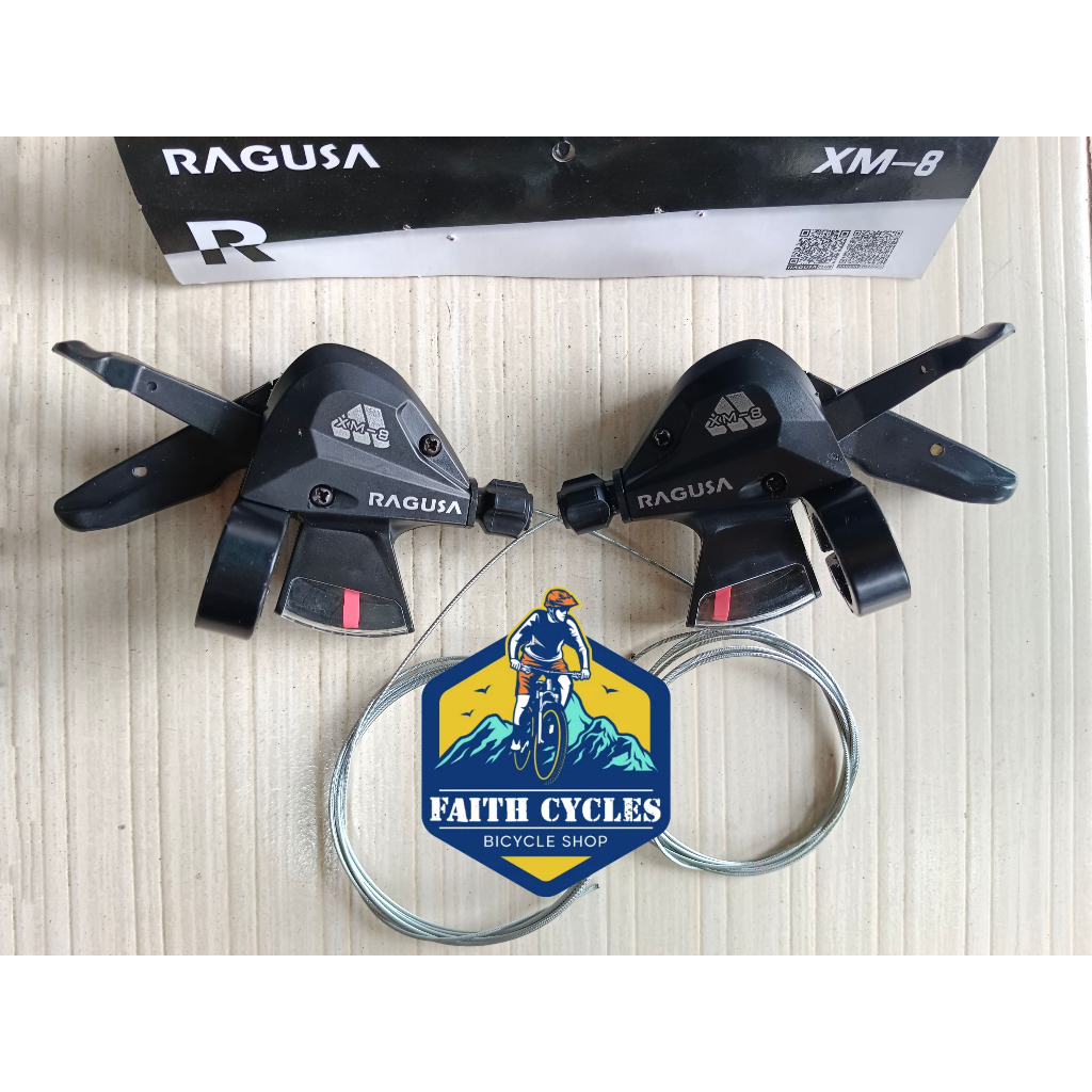 RAGUSA XM 8 Shifter 3x8 Speed Pair 8 Speed Left and Right MTB Bike ...