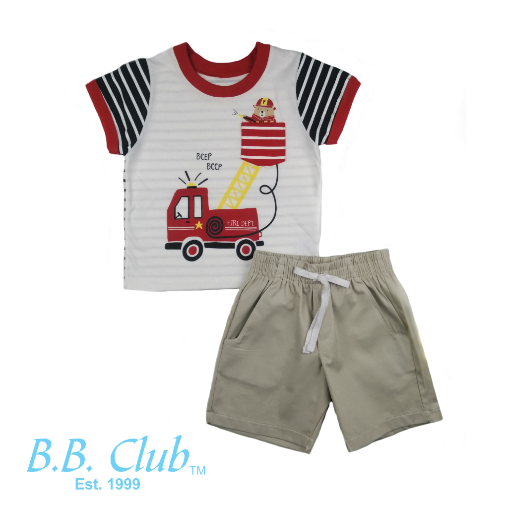 B.B.Club Baby Set PIS W140 Tshirt And Short S M L Aged 6 Months To 3 ...