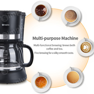 Simplus Drip Coffee Maker 1200ml Capacity Coffee Machines Removable ...