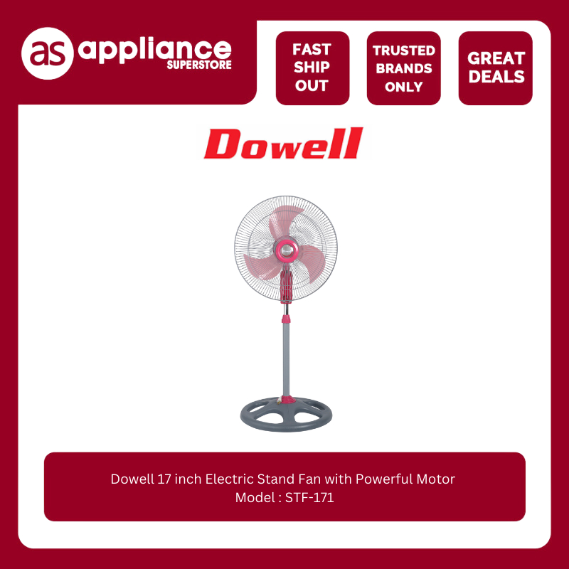 Dowell 17 inch Electric Stand Fan with Powerful Motor Model : STF-171 ...