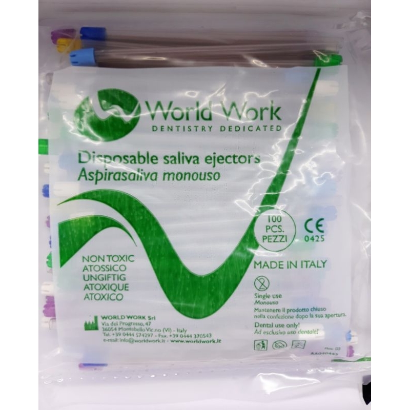 Saliva Ejector ( World Work) 100pcs | Shopee Philippines