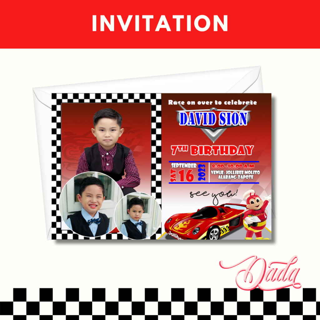 JOLLY RACE INVITATION FOR BIRTHDAY BOY | Shopee Philippines