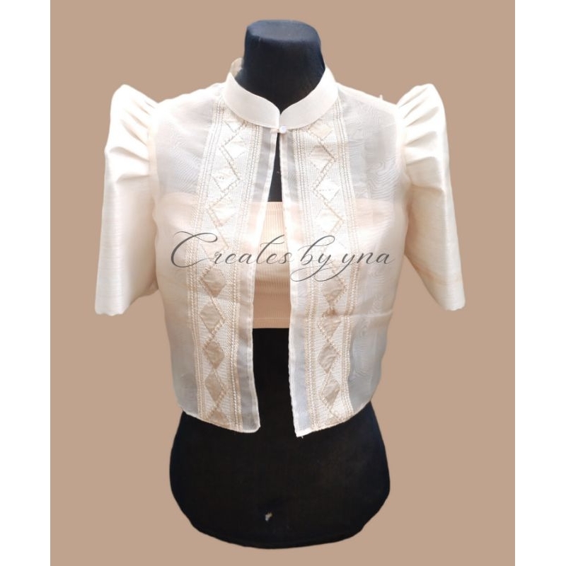 Modern Filipiniana Bolero Etnic Computerized Embroidery | Shopee ...