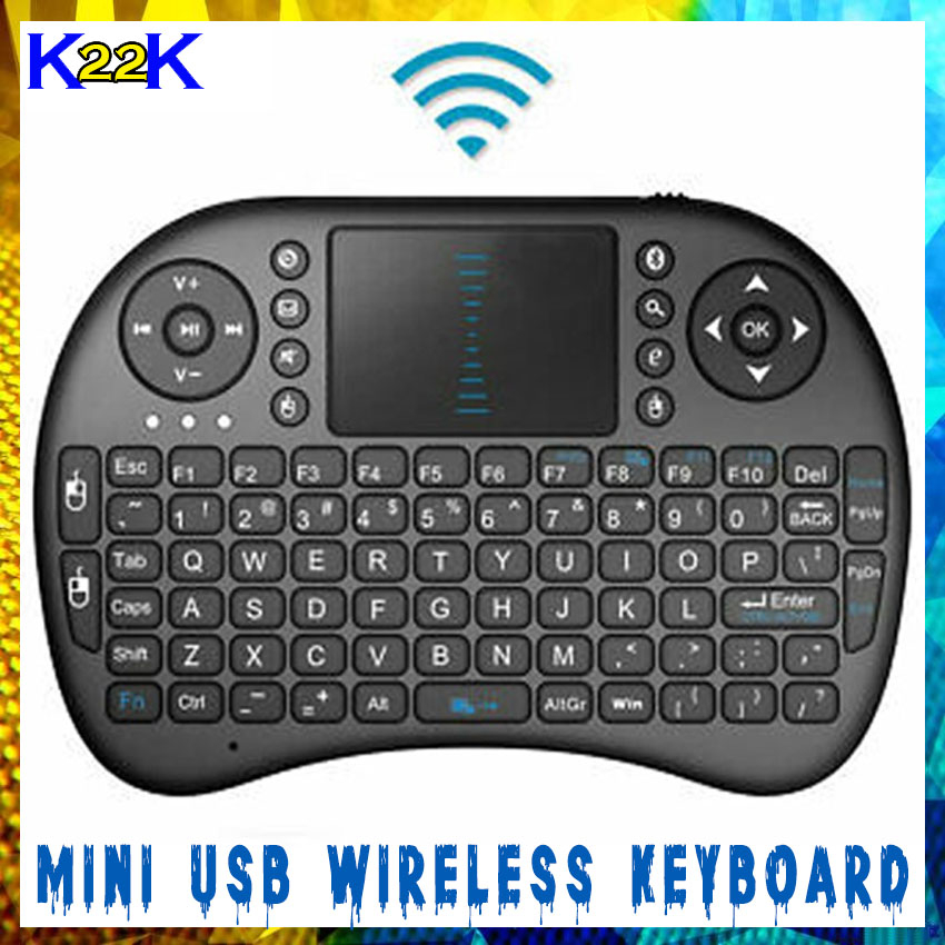 Portable Mini Usb Wireless Keyboard Touchpad Air Mouse Fly Mouse Remote Control Black Shopee