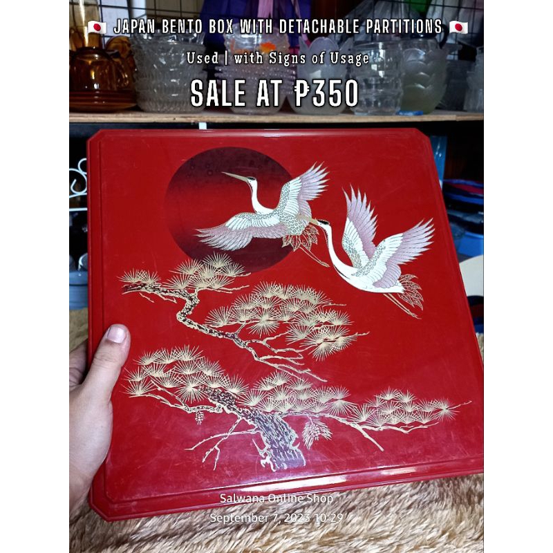 JAPAN BIG BENTO BOX WITH DETACHABLE PARTITION SALE | Shopee Philippines