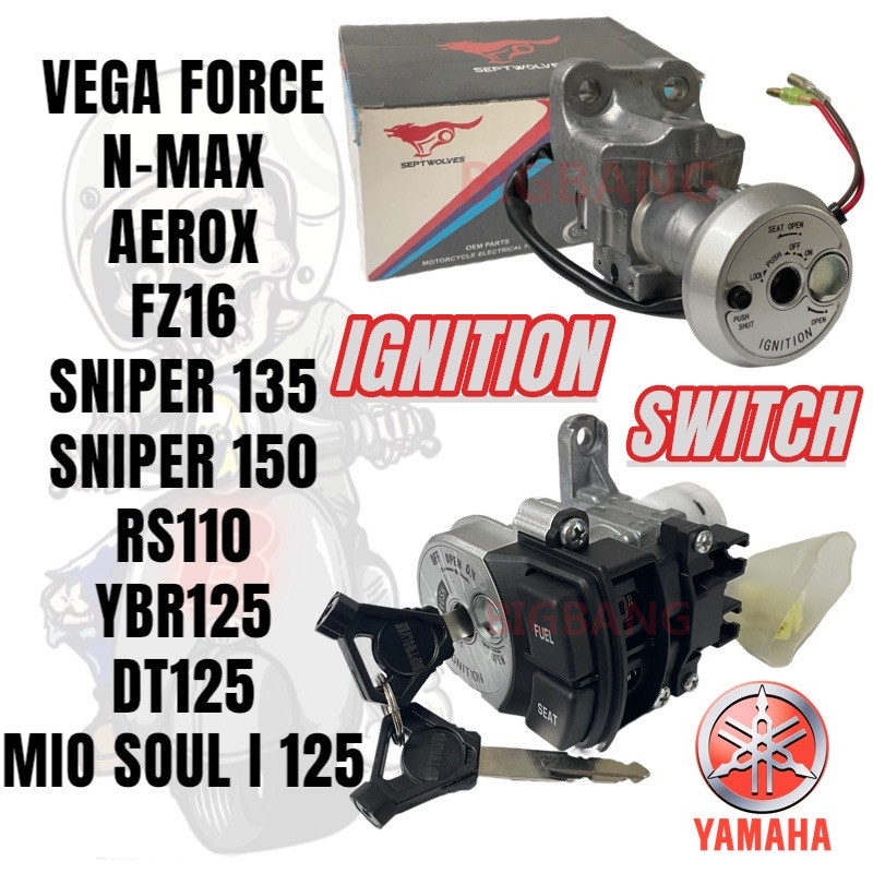 BIGBANG Motorcycle Ignition Switch RS110, Sniper135, Sniper150, Nmax ...