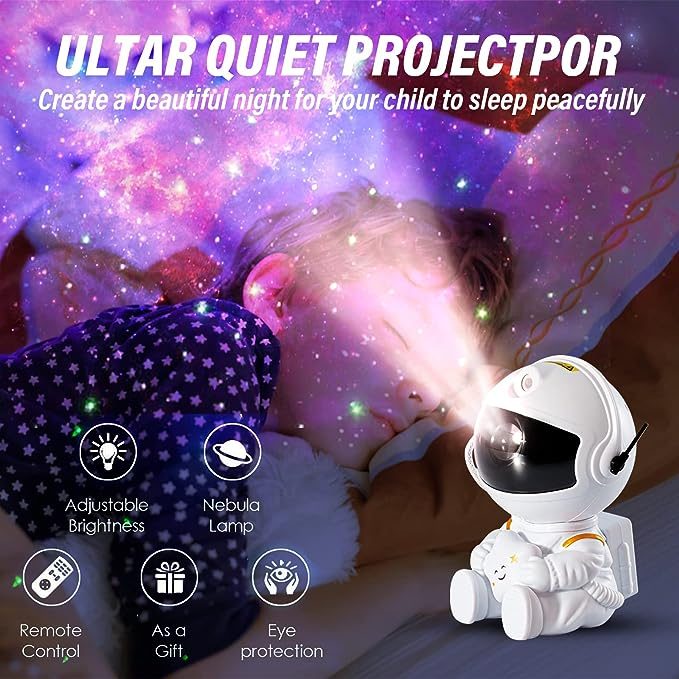 Astronaut Galaxy Starry Sky Night Light Ocean Star LED Projector Lamp ...
