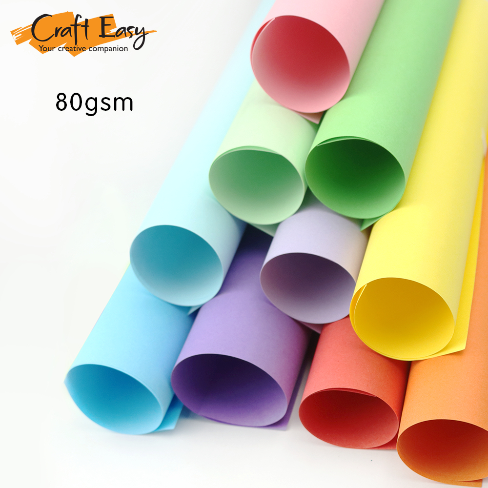 Craft Easy A4 Colored Construction Paper Assorted Colors | Shopee ...