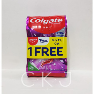 Colgate Fresh Confidence Toothpaste 11+1 Sachet (2 Packs) | Shopee ...