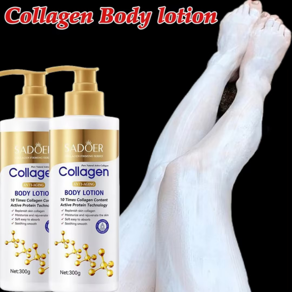 DEVNEN Collagen Whitening Body Lotion Moisturizing Lotion Improve Dark Skin Remove Melanin 300g ...