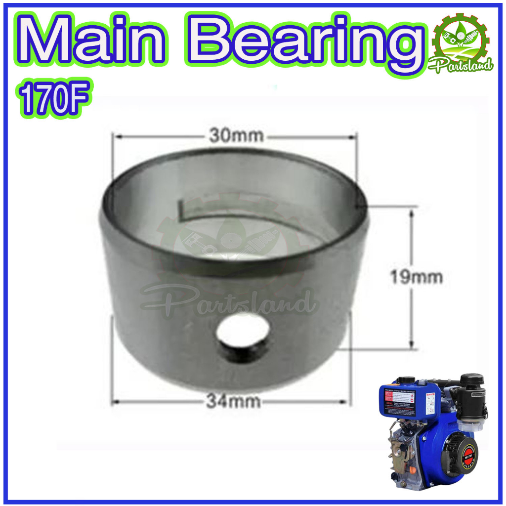 Main Bearing Main Bushing Standard For 170F 5hp Air Cooled Diesel ...