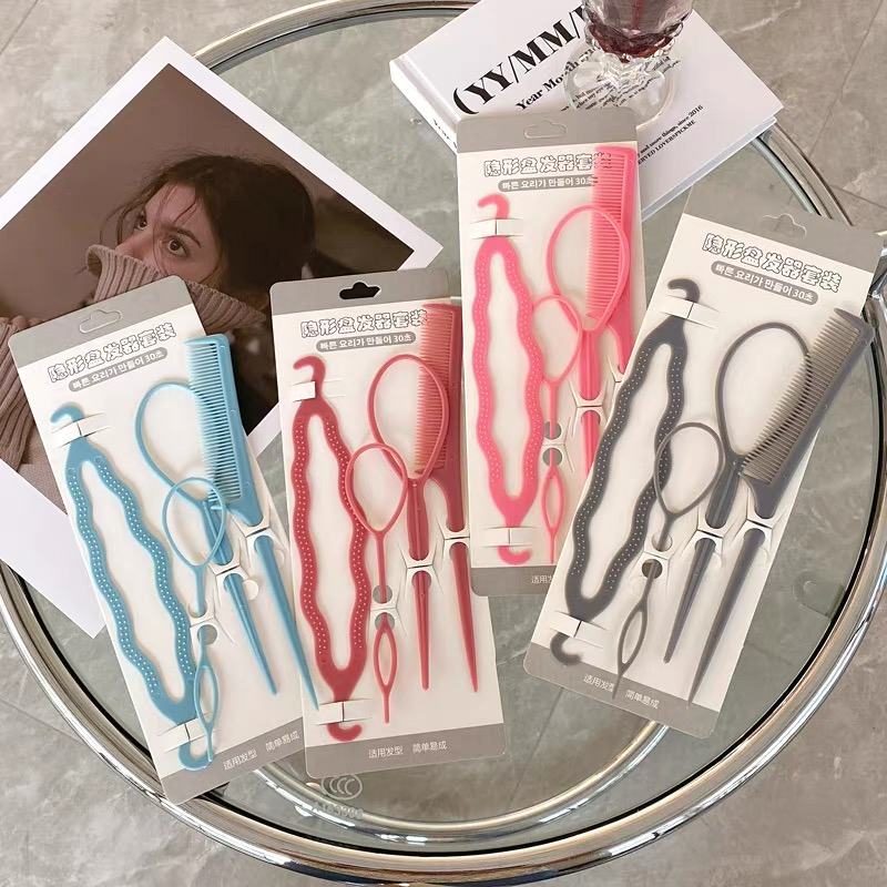 EMS RH064 4Pcs Set Styling Hairpin Holding Braiding Artifact Korean ...